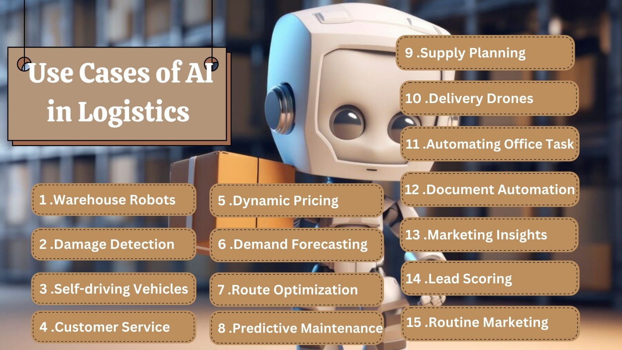 Top 15 AI in Logistics Use Cases & Real-World Examples