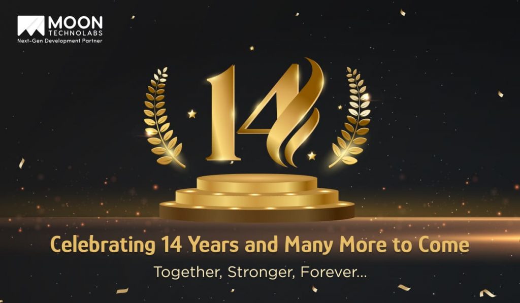 Moon Technolabs Celebrating 14 Years of Excellence